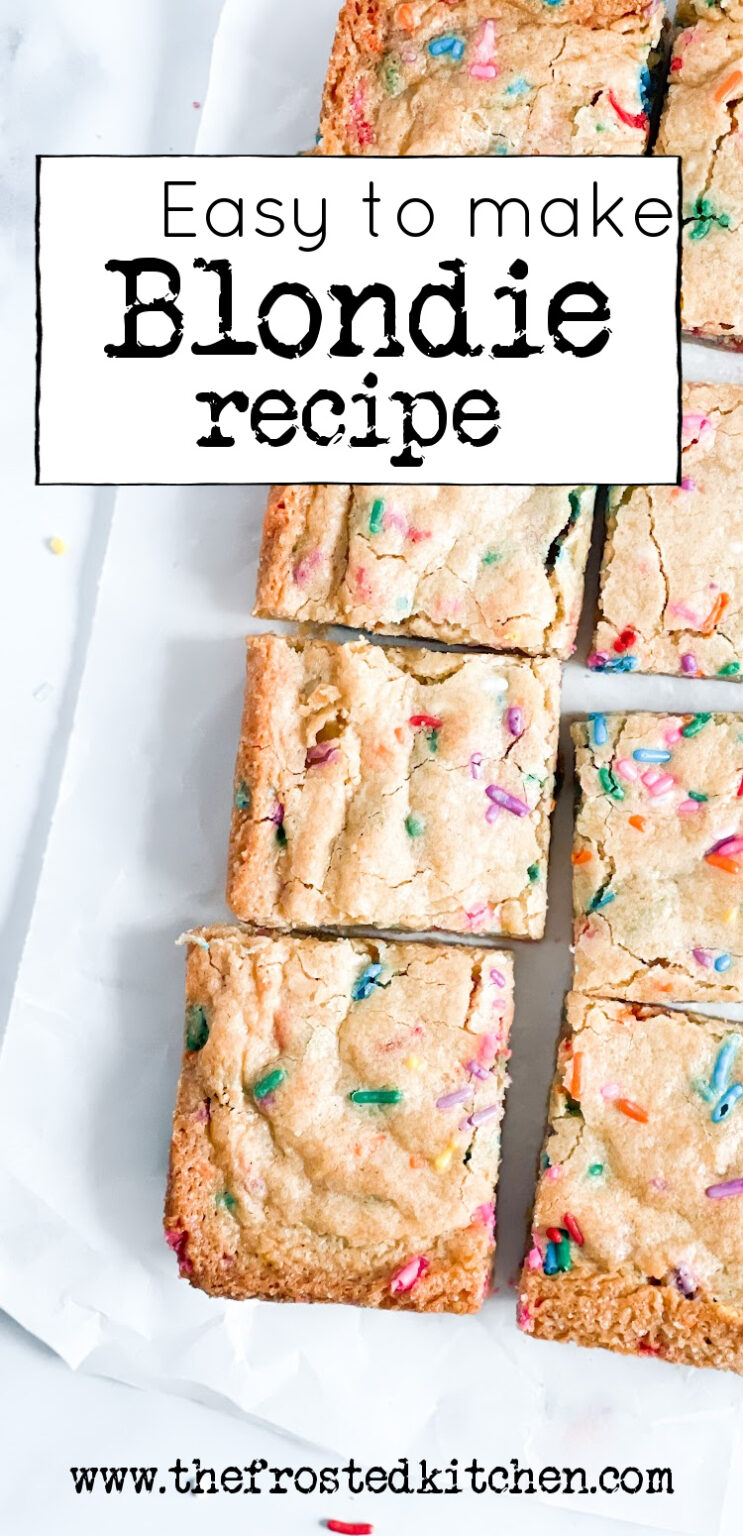 Easy White Chocolate Blondie Recipe (aka Blonde Brownies) - The Frosted ...