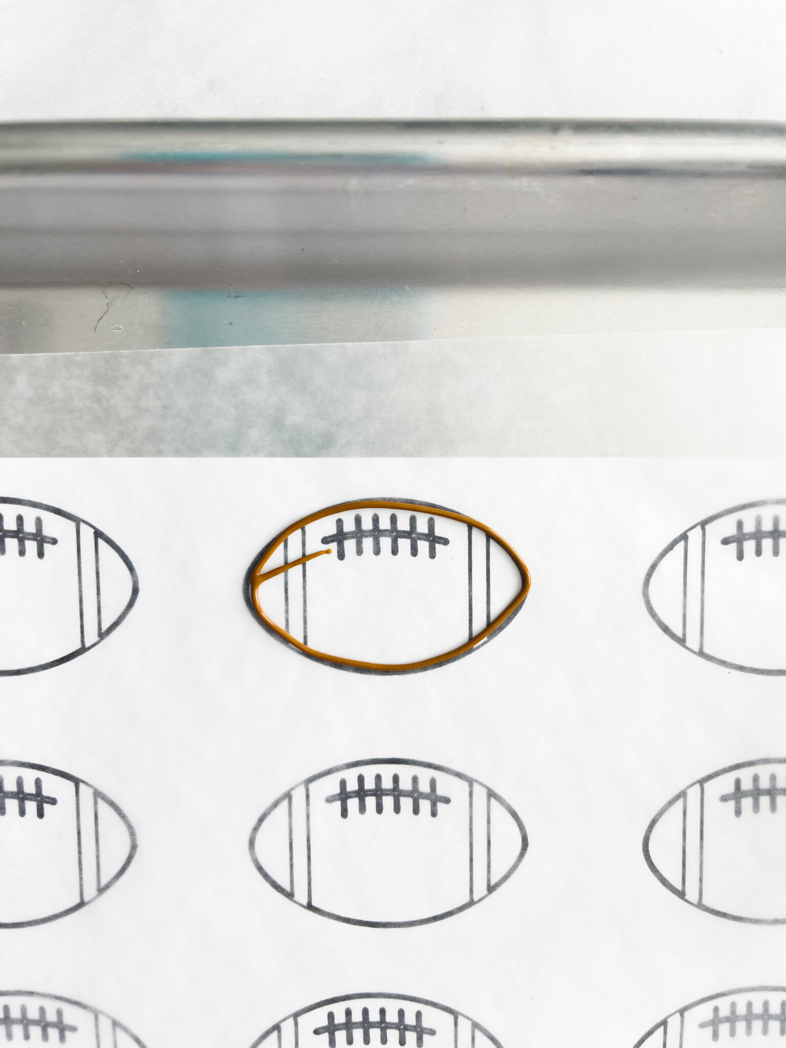 Football Sugar Cookies - The Frosted Kitchen